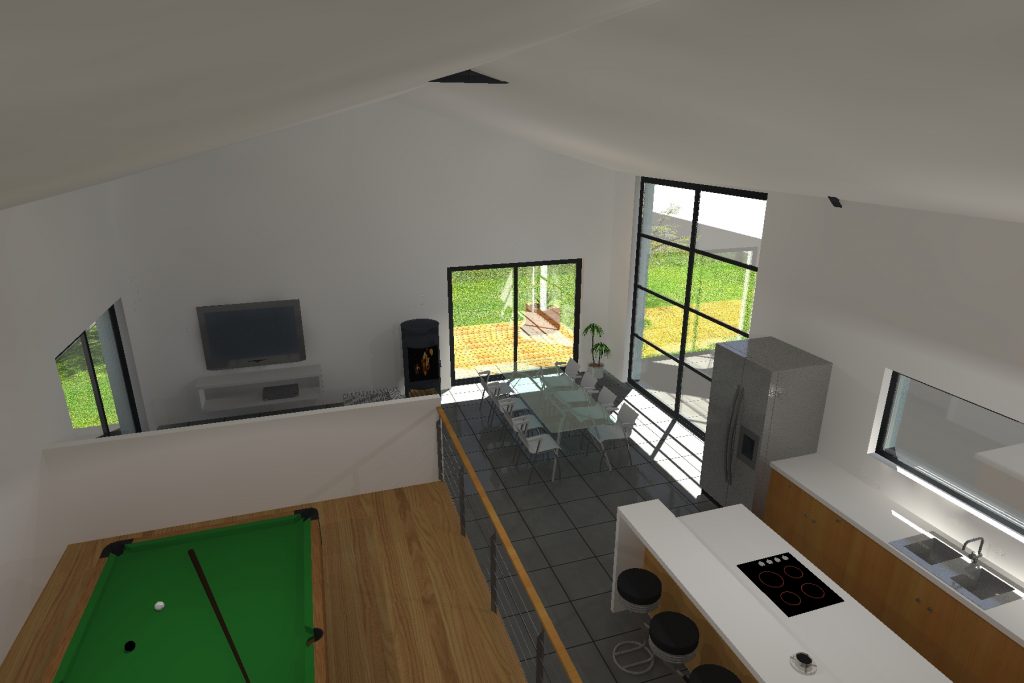 Transformation d'un hangar en habitation (Loft) à Bois-Bernard